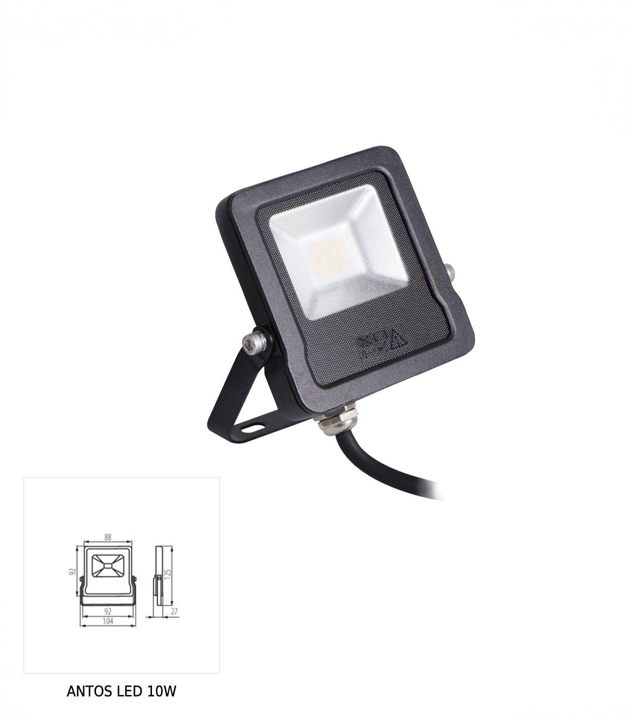 Antos Led Straler Zwart 4000K | Stralers