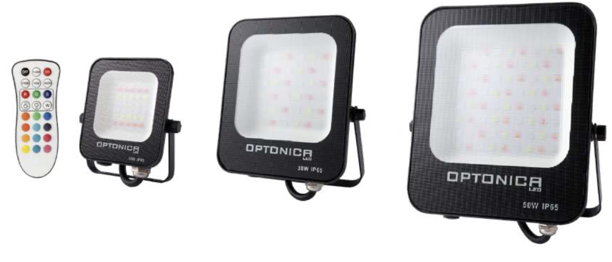 RGB Led straler Zwart | Stralers