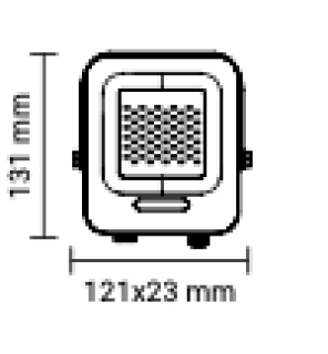 RGB Led straler Zwart | Stralers